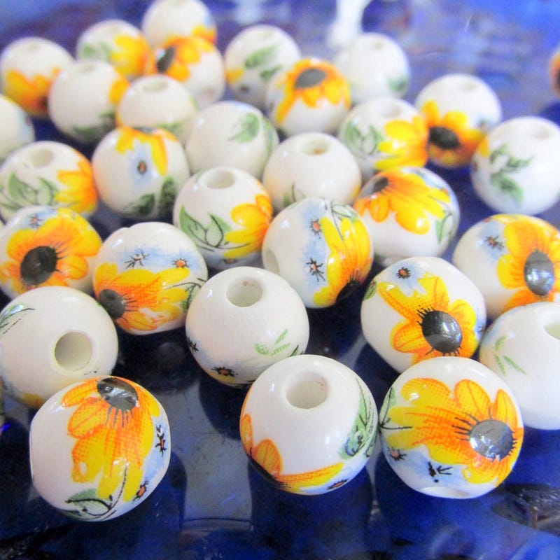 Sunflower Beaded - Etsy