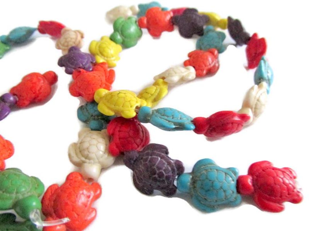 Turtle Beads: Mixed Color Nautical Sea Turtles, Tortoise Beads - Etsy