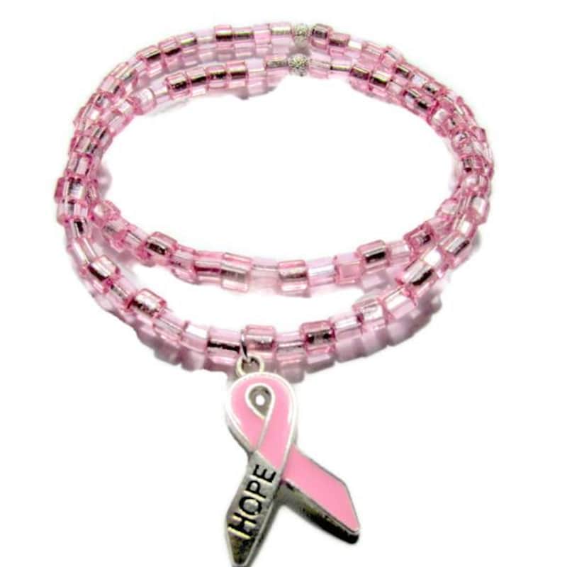 Breast Cancer Bracelet - Etsy
