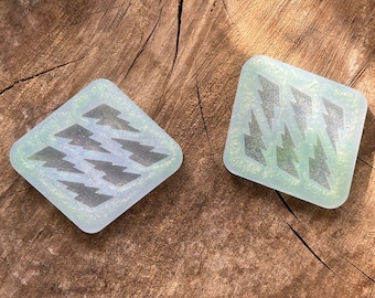 Kawaii Lightning Bolt Shaker Mold for Cabochons, 1 Part Silicone Mold ...