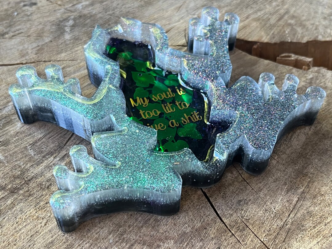 Too Lit Frog Ashtray or Brush Rest - Etsy