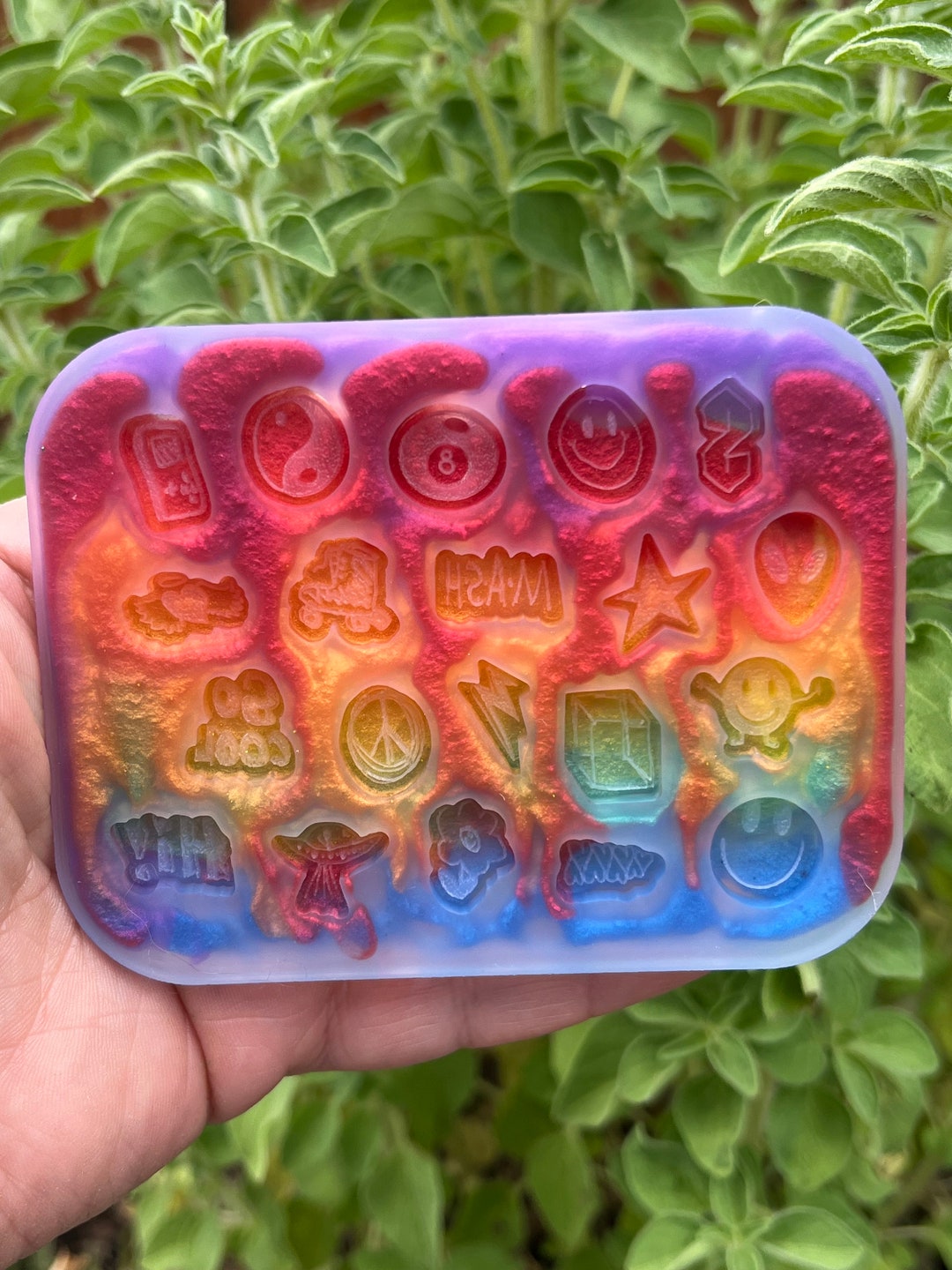 Retro Doodle Bits Silicone Mold - Etsy