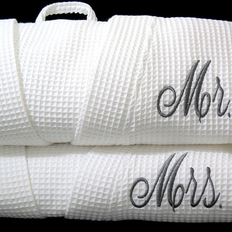 Monogrammed Robe Organic - Etsy