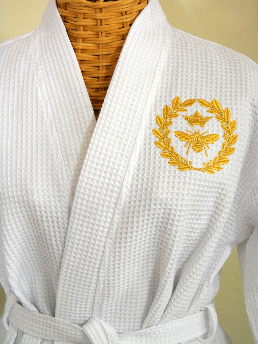 Queen Bee Robe Personalized Cotton Kimono Gift for Her 2nd Anniversary ...