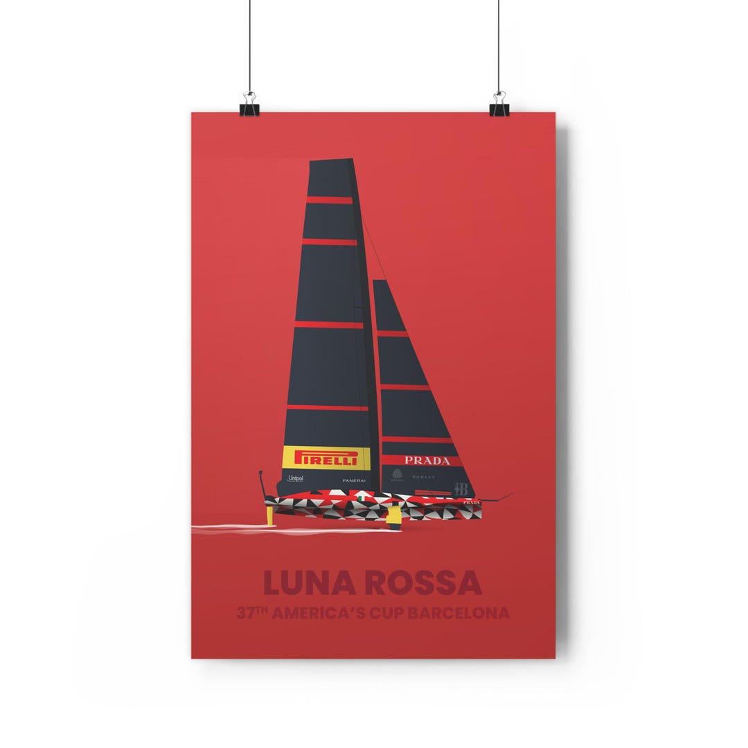 Luna Rossa AC75 Prototype America's Cup Giclée Art Print - Etsy