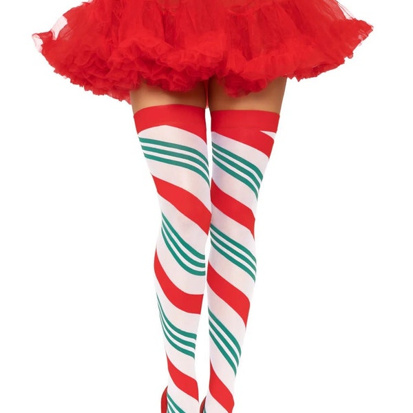 Striped Stockings Etsy