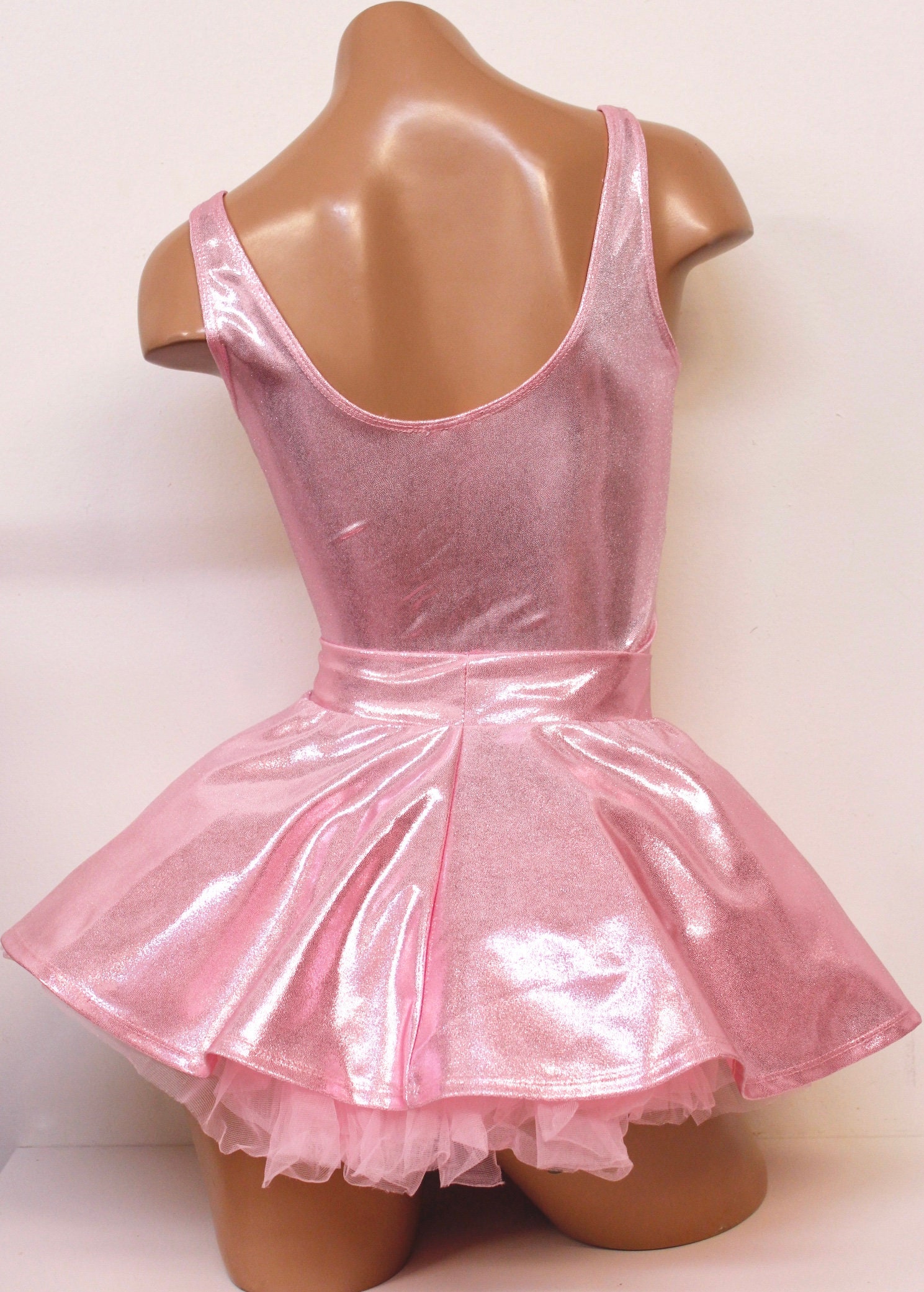 Sugarpuss PINK BALLERINA DOLL Costume, Baby Pink Hologram Bodysuit ...