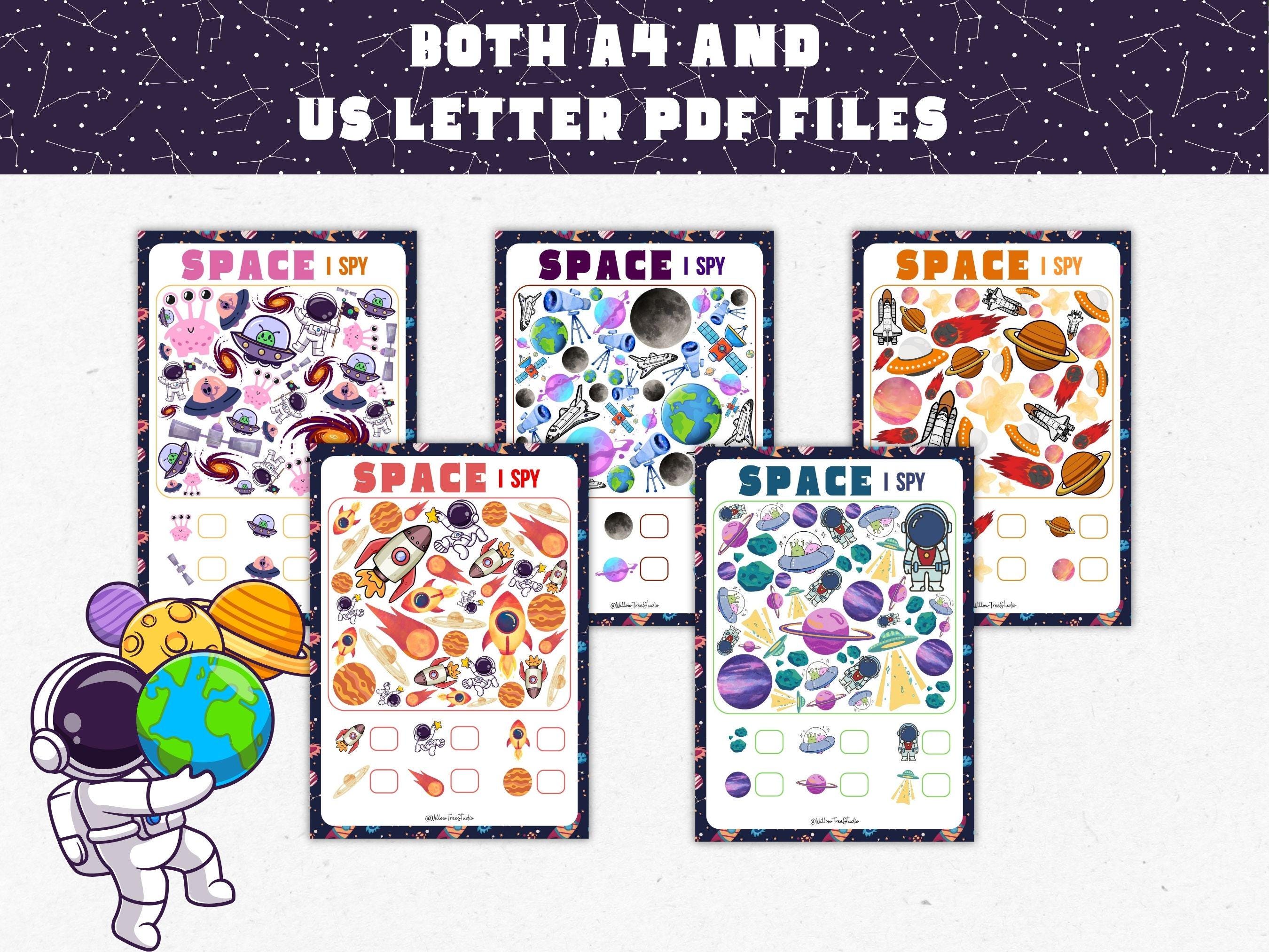 Space I Spy Printable Game – Kids Activity Pack (digital Download ...
