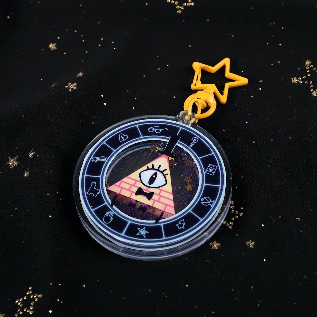 Bill Cipher Keychain Gravity Falls Acrylic Gift - Etsy