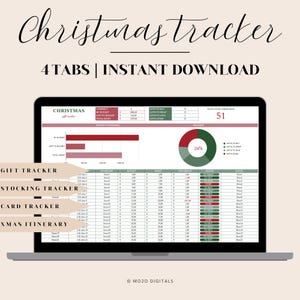Christmas Gift Tracker Google Sheets Stocking Gift Planner Spreadsheet ...