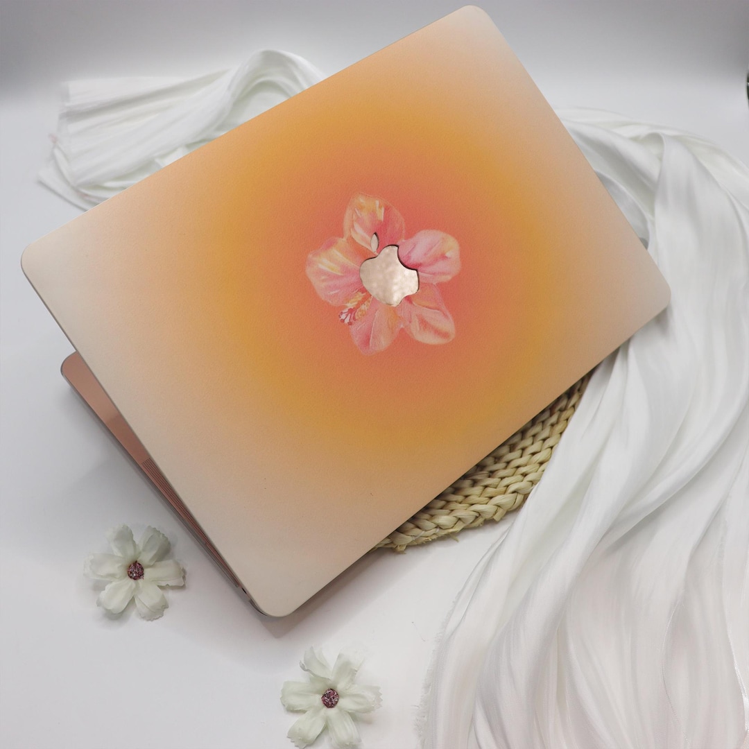 Orange Blush Flower MacBook Case for Apple Laptop Sleeve,macbook 12 ...