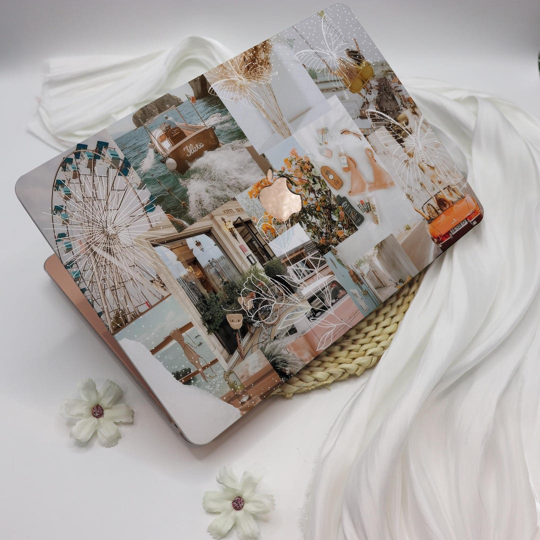 Ferris Wheel Collage MacBook Case for Apple Laptop Sleeves Cover ...