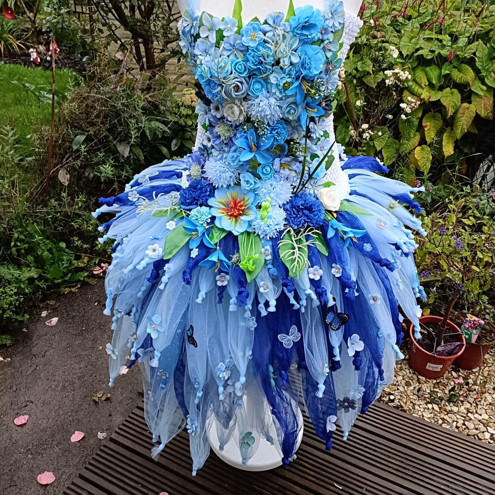 Adult Calf Length Bluebell Princess Flower Fairy Tutu Dress - Costume ...