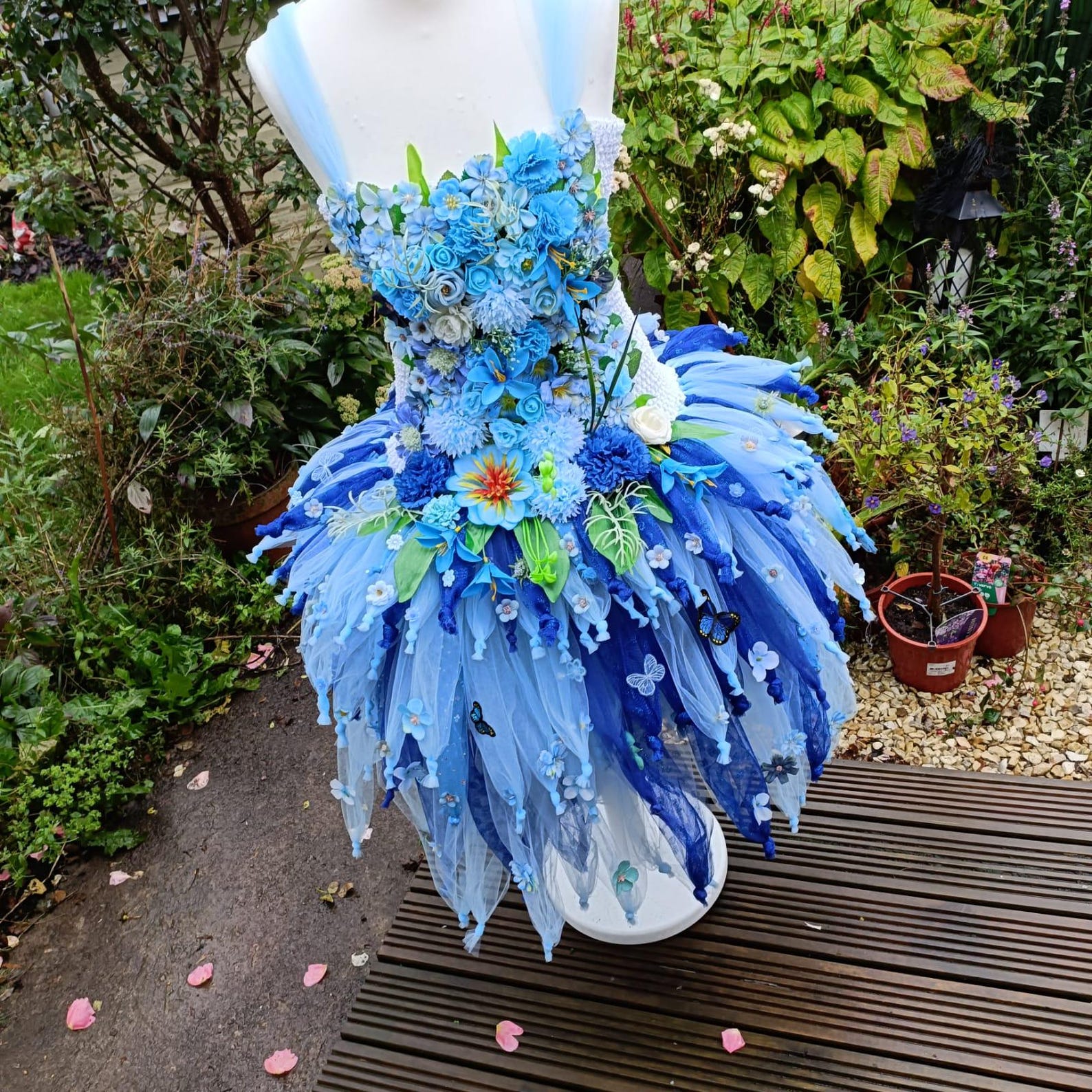 Adult Calf Length Bluebell Princess Flower Fairy Tutu Dress - Costume ...