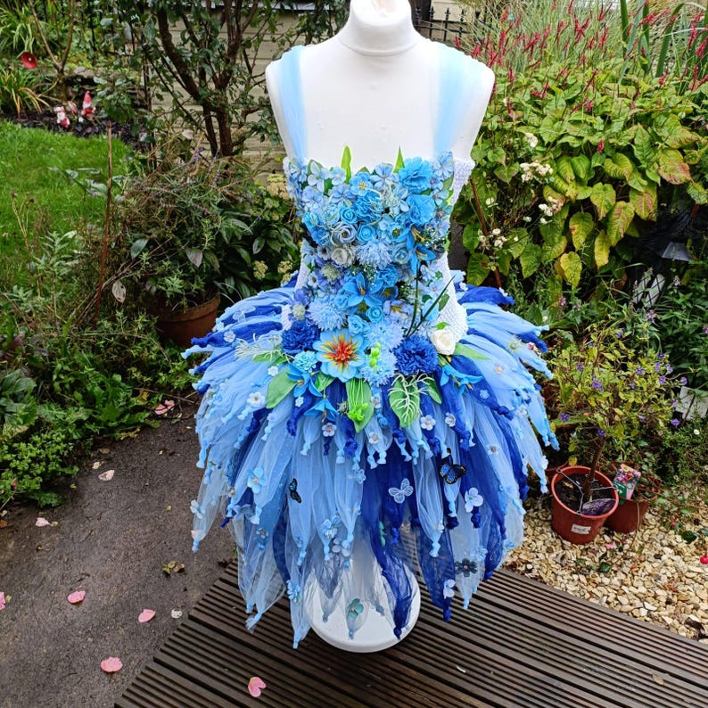 Adult Calf Length Bluebell Princess Flower Fairy Tutu Dress - Costume ...