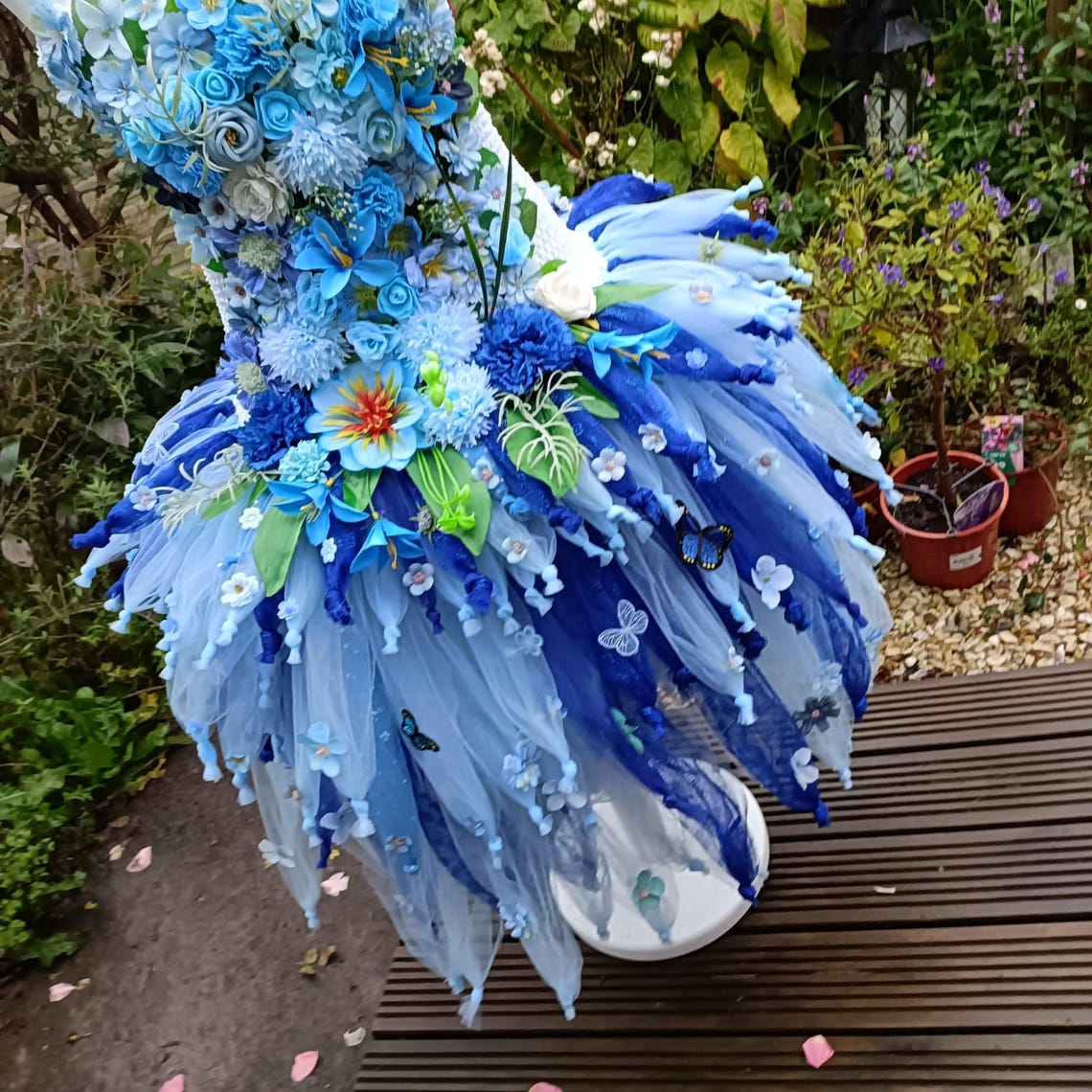 Adult Calf Length Bluebell Princess Flower Fairy Tutu Dress - Costume ...