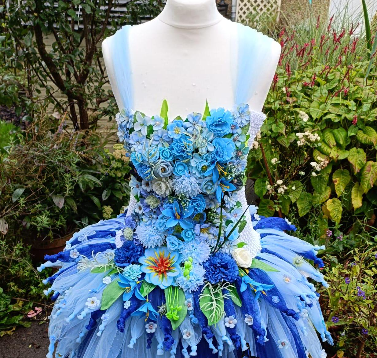 Adult Calf Length Bluebell Princess Flower Fairy Tutu Dress - Costume ...