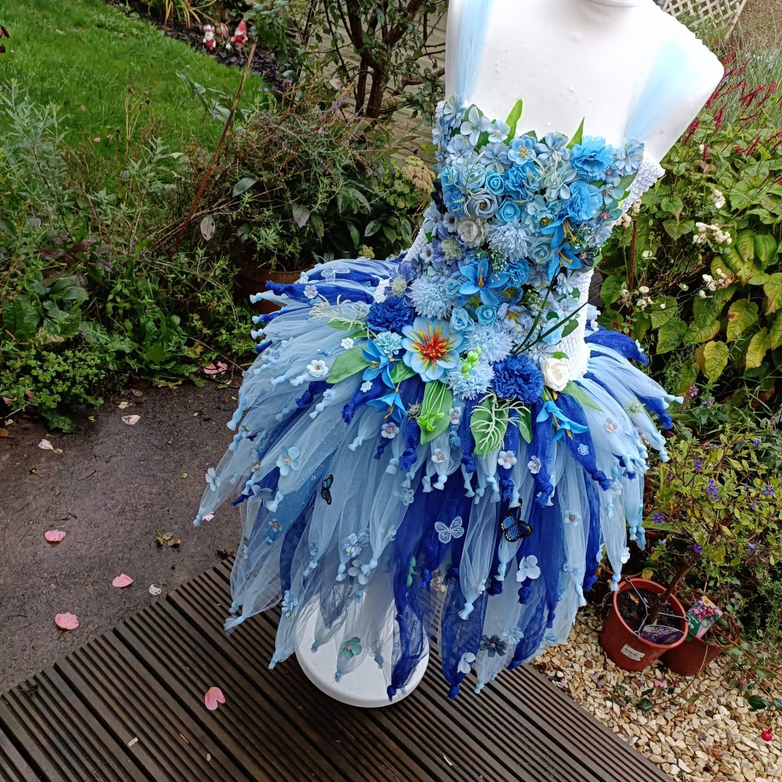 Adult Calf Length Bluebell Princess Flower Fairy Tutu Dress - Costume ...