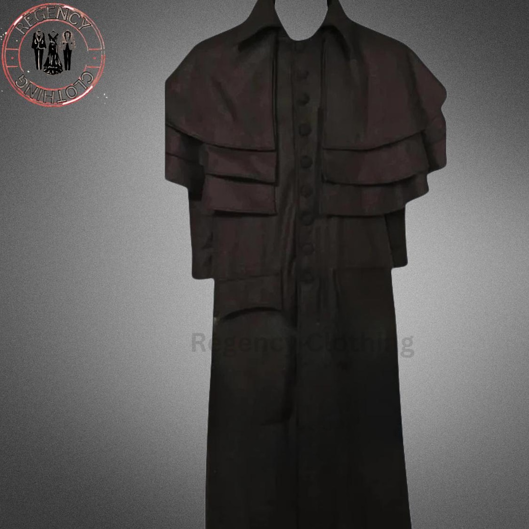 Regency Garrick Overcoat – Triple Cape Wool Coachman's Coat ...