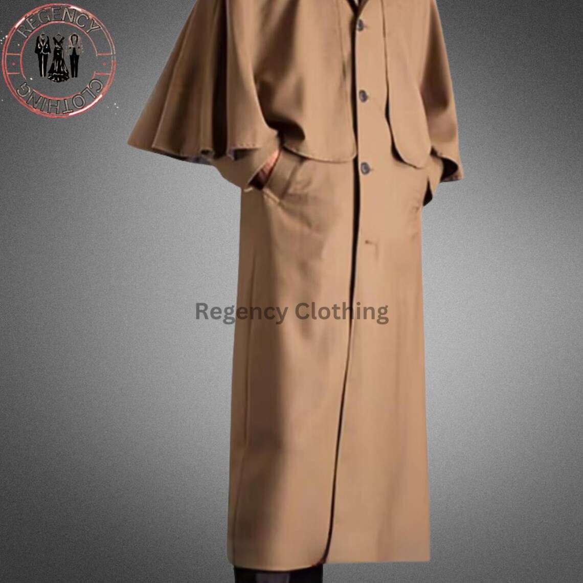 Limited Edition Men's Victorian Inverness Cape Coat - Garrick Coachman ...