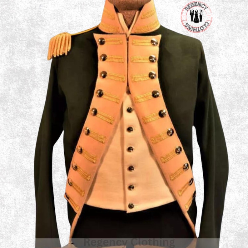 American Revolutionary War Tailcoat Jacket British Reproduction Officer ...