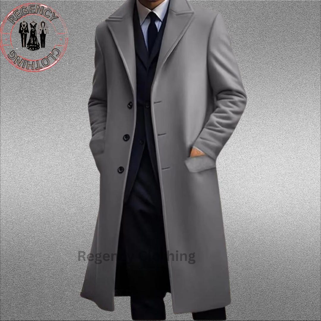 Customized Woolen Trench Coat for Men – Majestic Victorian Steampunk ...