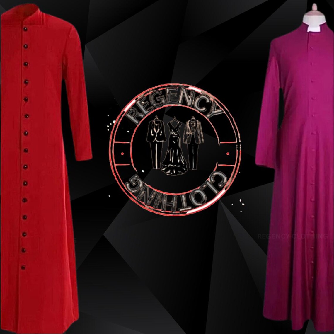 New Roman Cassock Traditional Clergy Vestment Elegant Gothic Priest ...