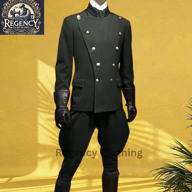 Customised Chauffeur Uniform Dark Green Coat – 1930s Wool Military ...