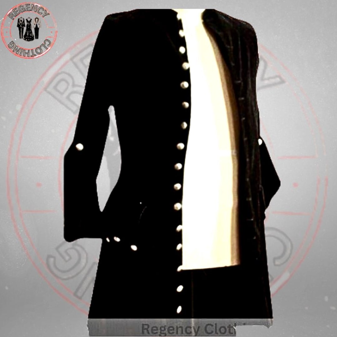 Black Velveteen Pirate Coat Buccaneer Swashbuckler Style Etsy