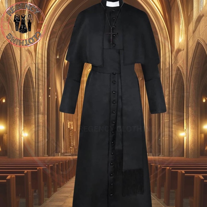 Custom Bishop Clergy Cassock – Traditional Roman Catholic Vestment With ...
