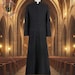 Black Roman Cassock – Custom-tailored Clergy Vestment – Traditional ...