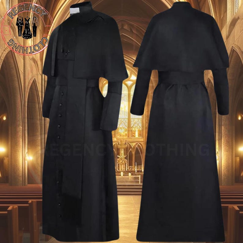 Custom Bishop Clergy Cassock – Traditional Roman Catholic Vestment With ...