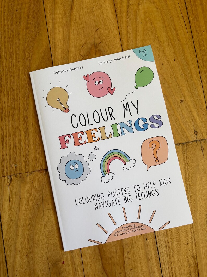 Emotions and Regulation Colouring Poster Book for Kids: Engaging ...