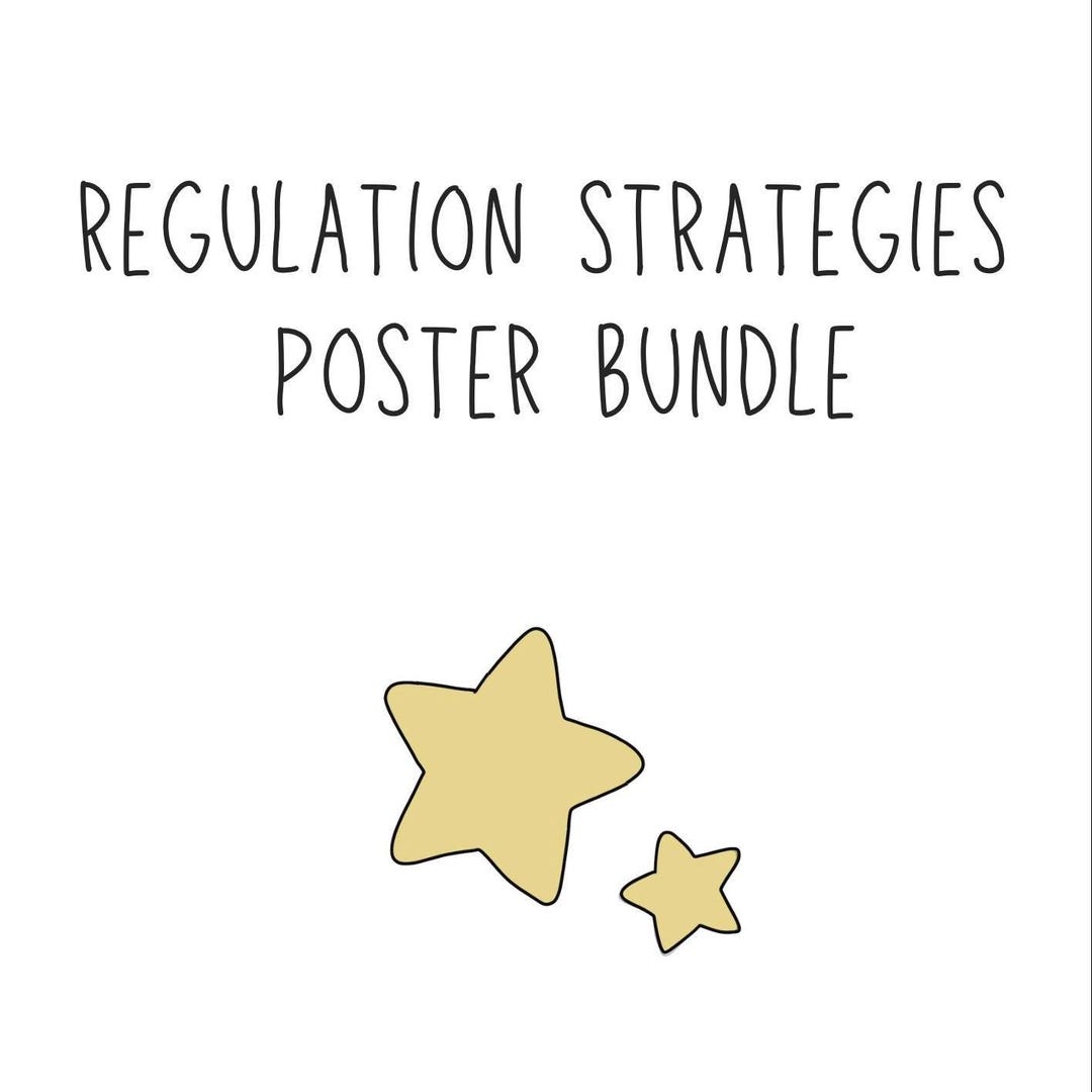 Regulation Strategies Colouring Poster Bundle: Breathing, Grounding and ...