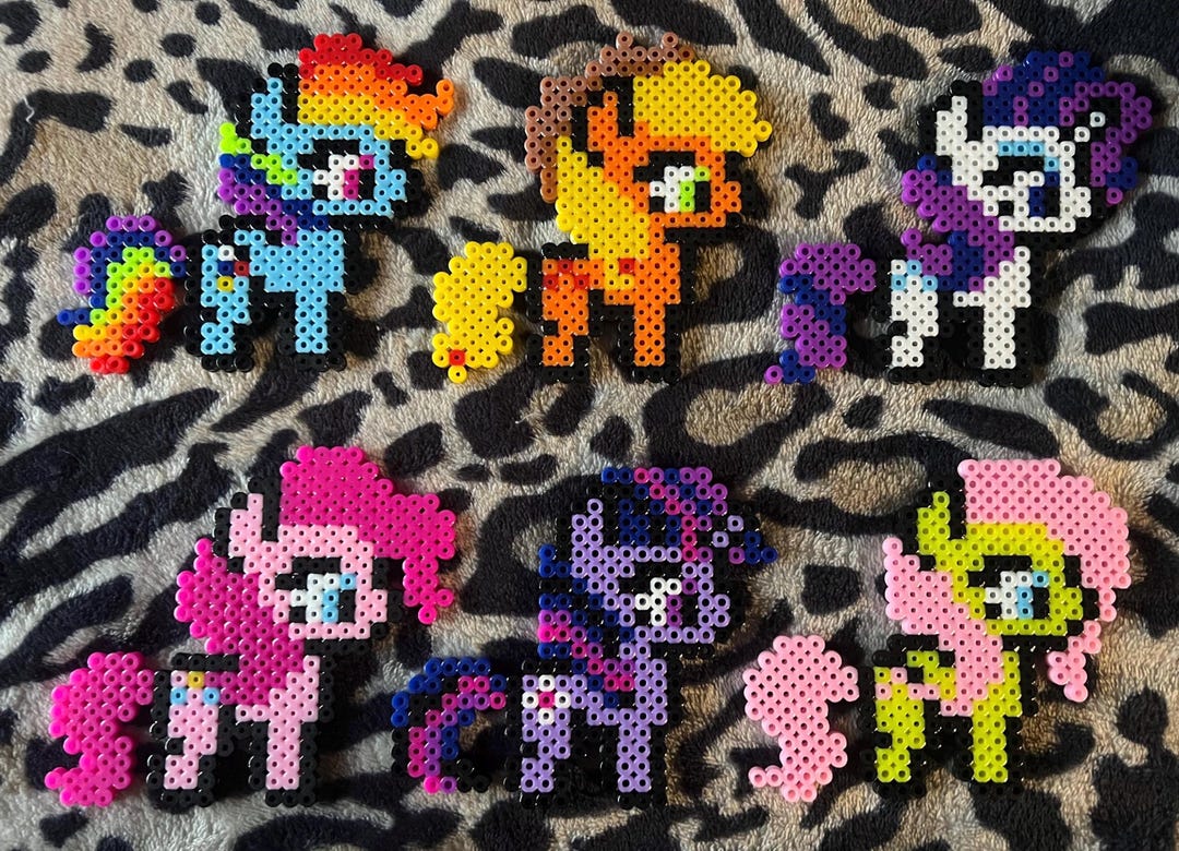 My Little Pony Mlp Fuse Bead Charms or Charm With Necklace - Etsy