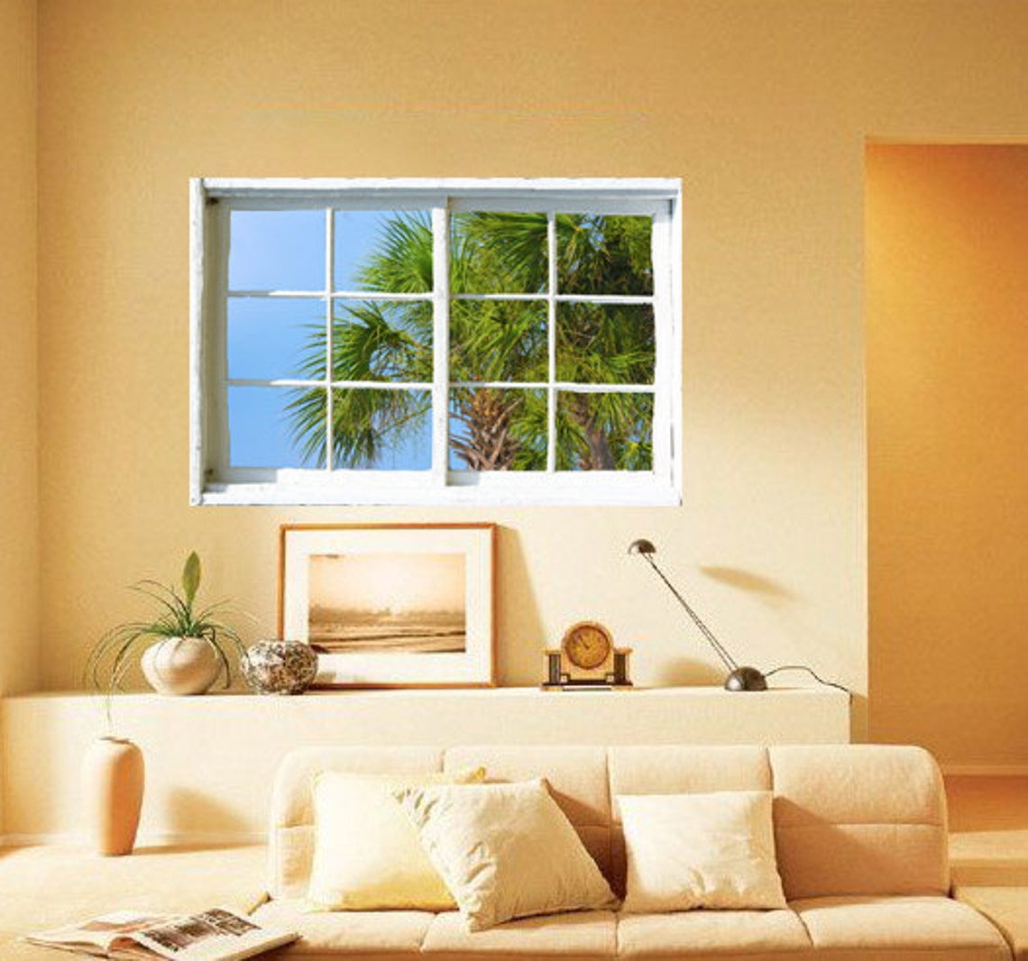 Wall Mural Window Self Adhesive Window View-3 Sizes - Etsy