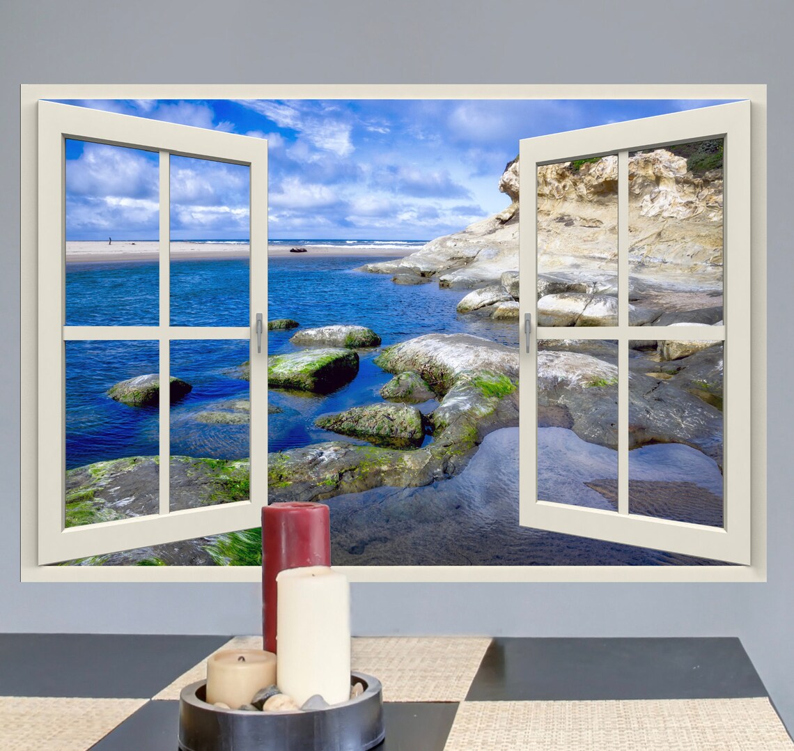 Wall Mural Window Self Adhesive Window View-4 Sizes - Etsy