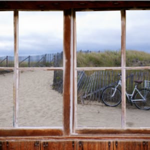 Wall Mural Window, Self Adhesive, Path to the Beach- Cape Cod- Window ...