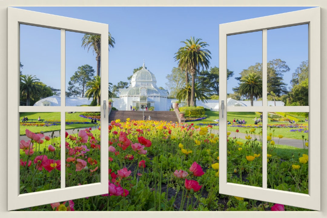 Golden Gate Park Conservatory Window View Wall Decal - Etsy