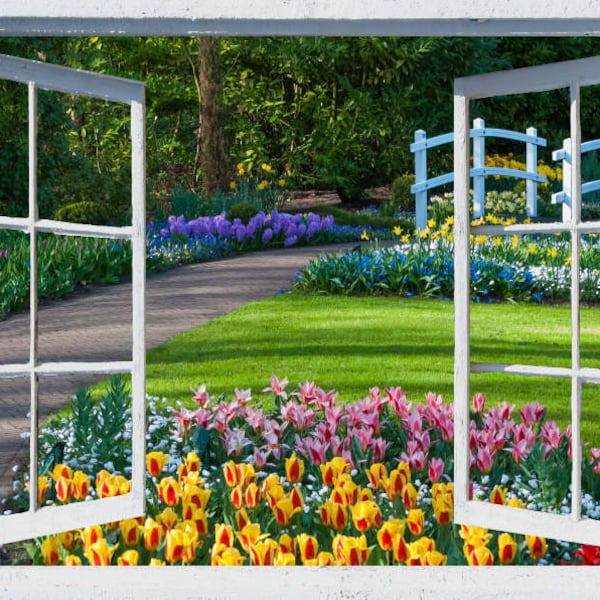 Garden Wall Mural - Etsy