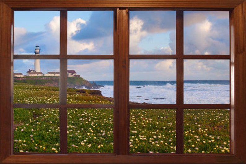Wall Mural Window Self Adhesive Big Sur Window View-4 Sizes - Etsy