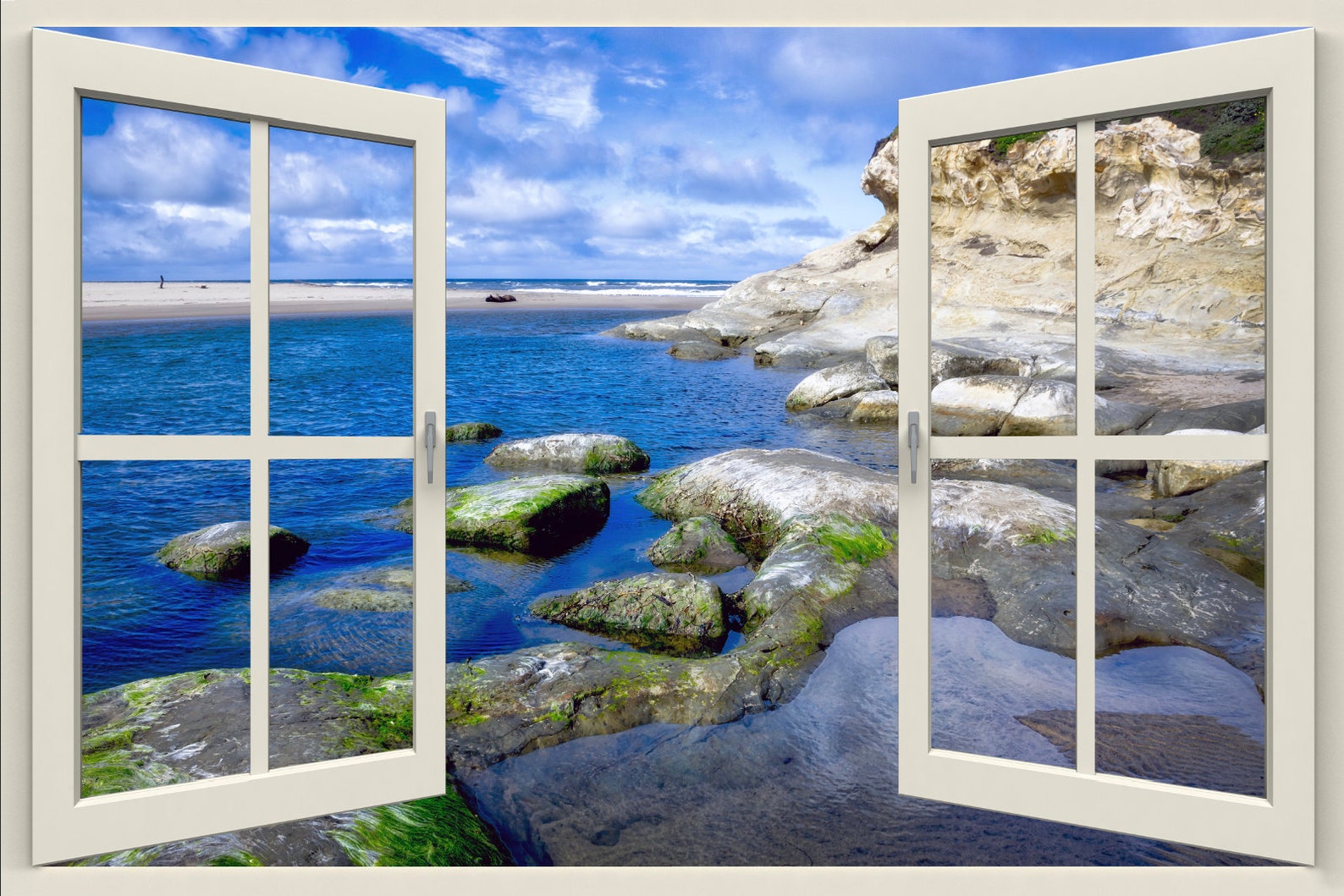 Wall Mural Window Self Adhesive Window View-4 Sizes - Etsy