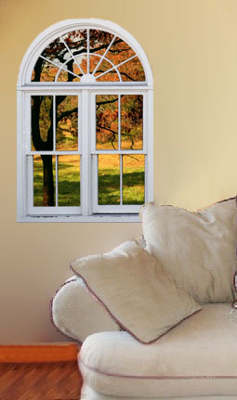 Wall Mural Window, Self Adhesive, View of Tennessee Meadow- Window View ...