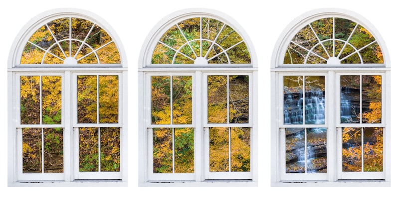 Fake Window View Self Adhesive Wallpaper Clifty Creek | Etsy