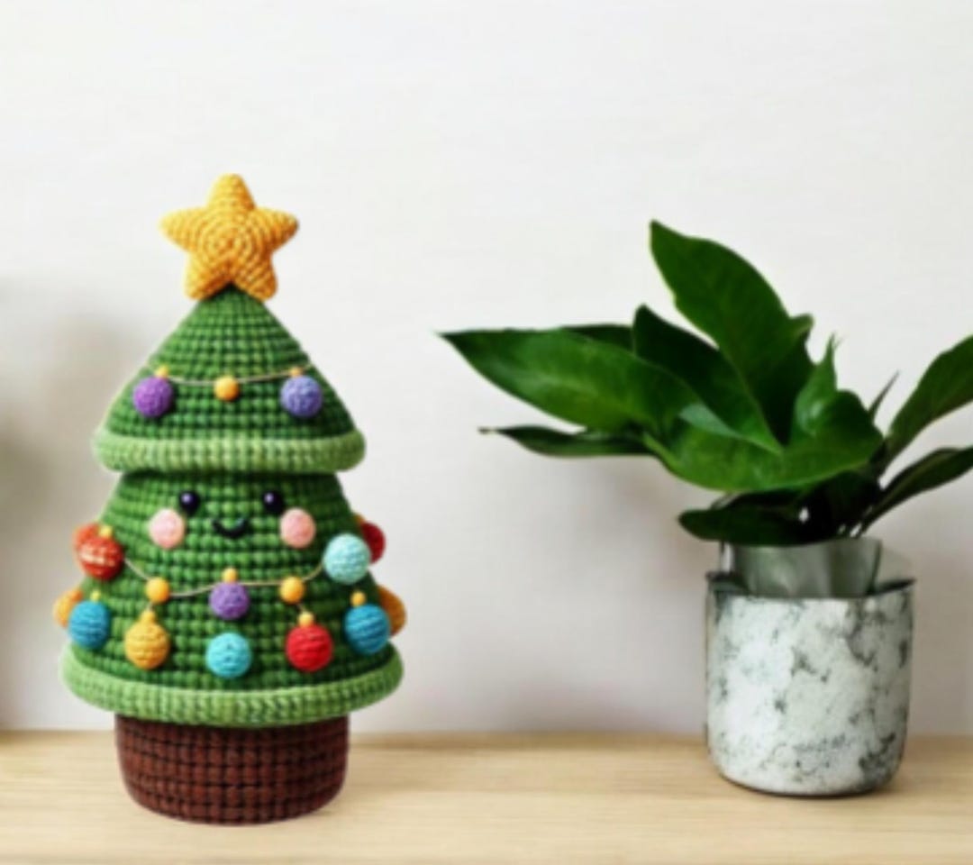 Cute Christmas Tree Crochet Pattern Perfect Handmade Christmas Gift ...