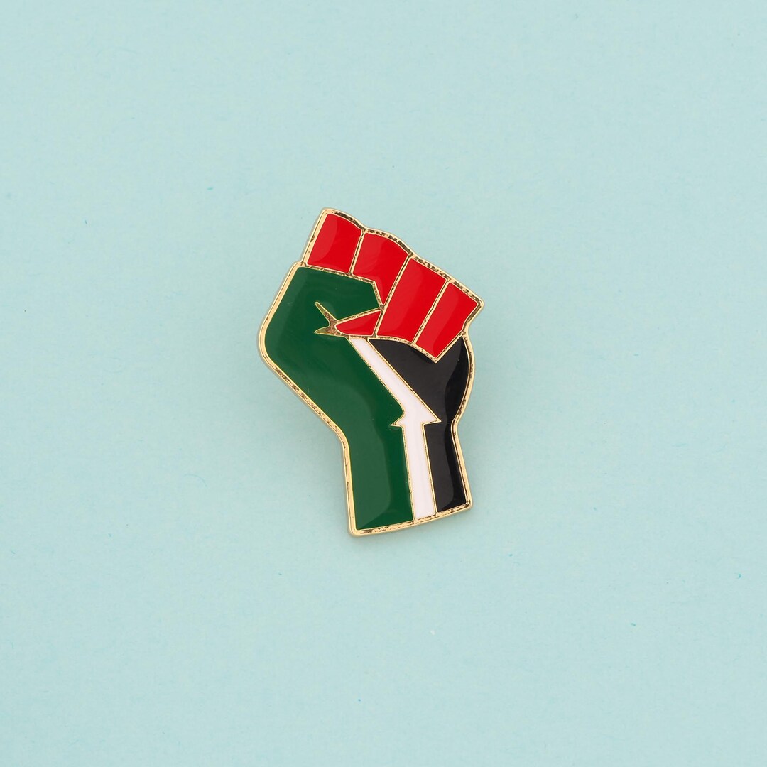 Palestine Fist Badge, Palestine Brooch, Palestine Fist Pins,enamel ...