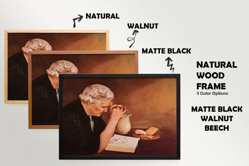 Eric Enstrom Gratitude: Praying Hands Canvas Print - Etsy