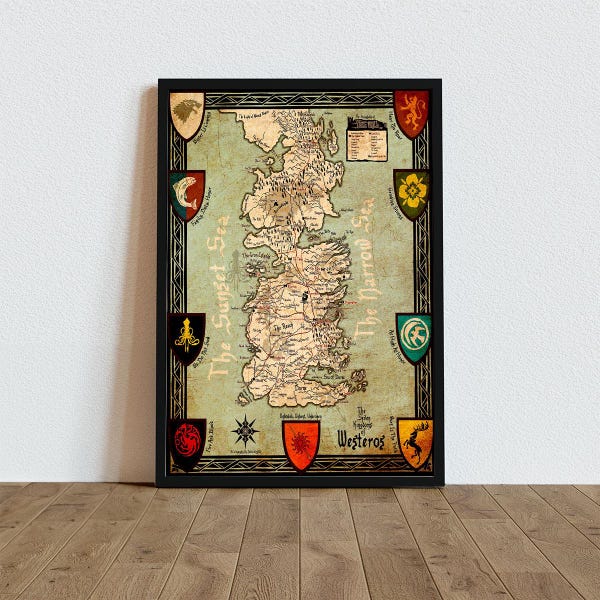 Westeros Map - Etsy