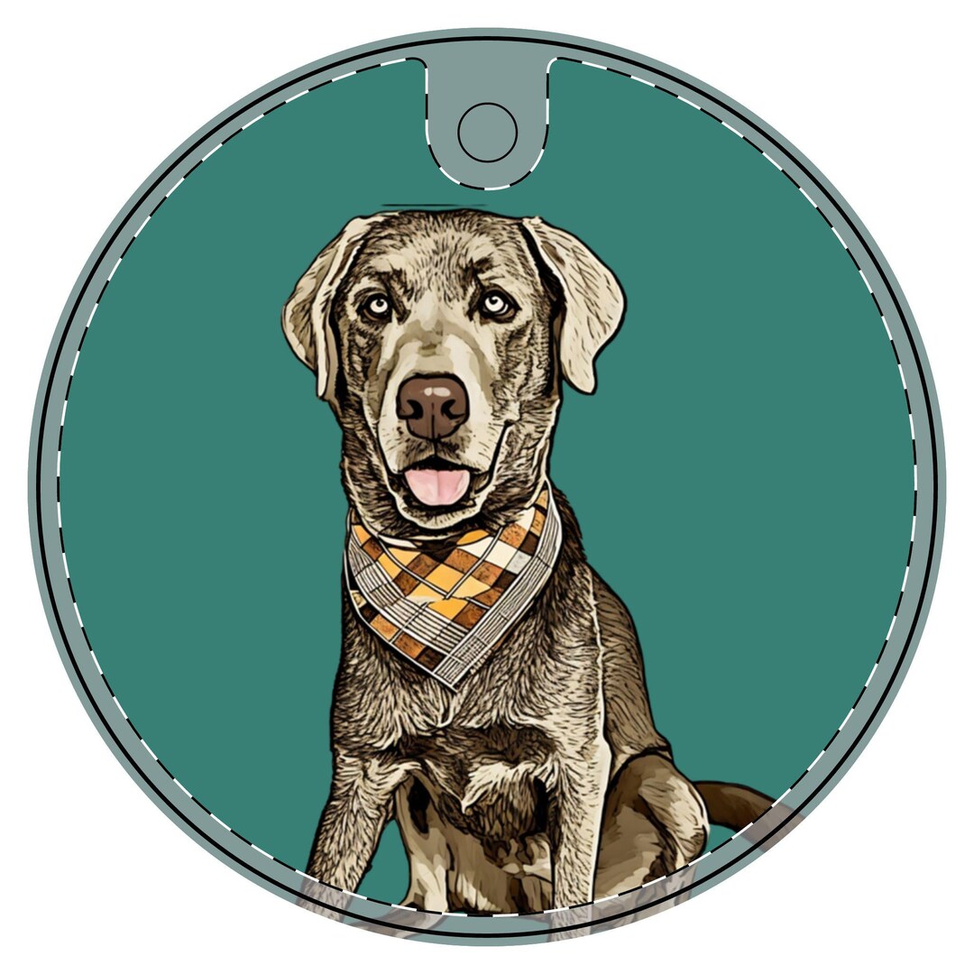 Ceramic Ornament, Silver Lab Christmas Tree Decoration, Gift for Dog ...