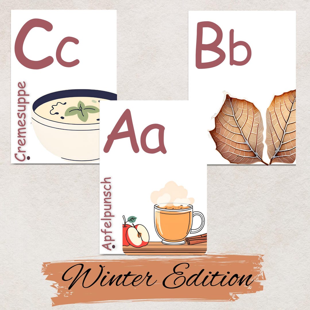 German Abc, Winter Alphabet, Winter Homeschool, German Classroom ...
